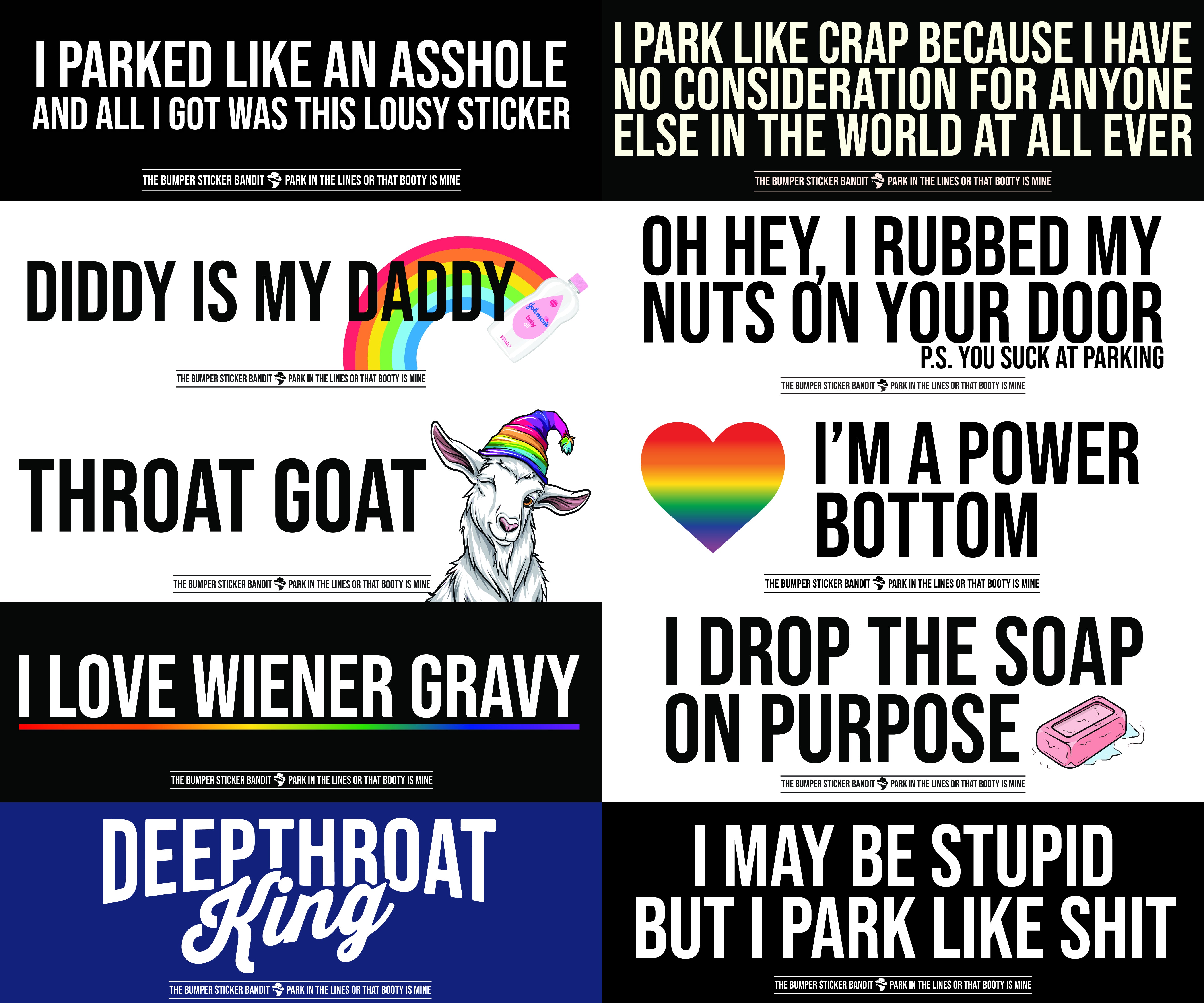 Variety Bundle – Bumper Sticker Bandit