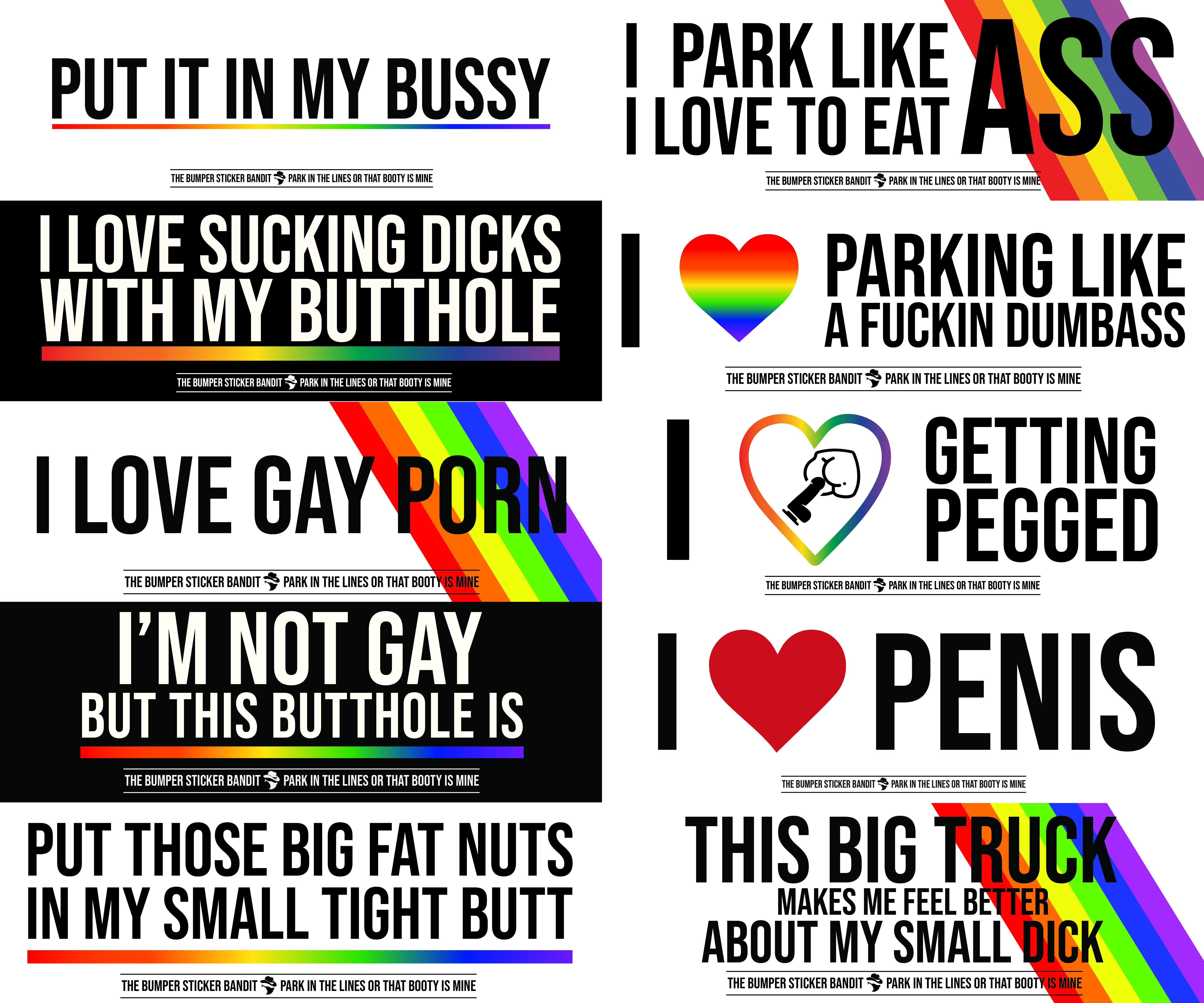 R rated 10 pack – Bumper Sticker Bandit